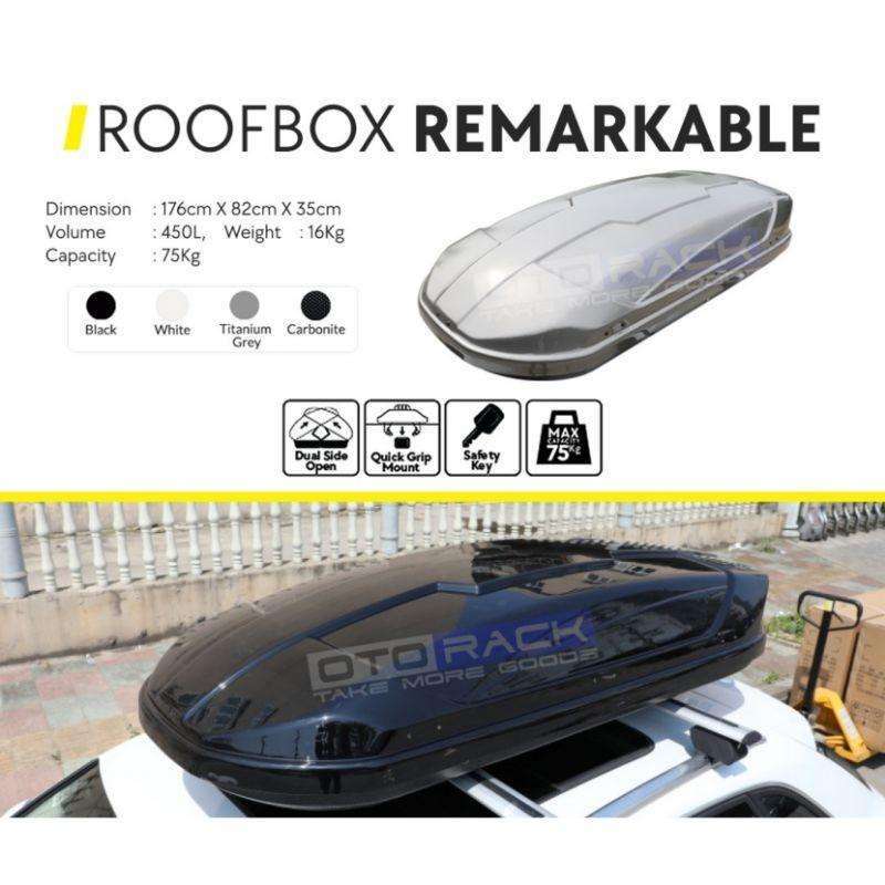 Jual Roof Box Roofbox Bagasi atas OTORACK model Remarkable 450L di ...