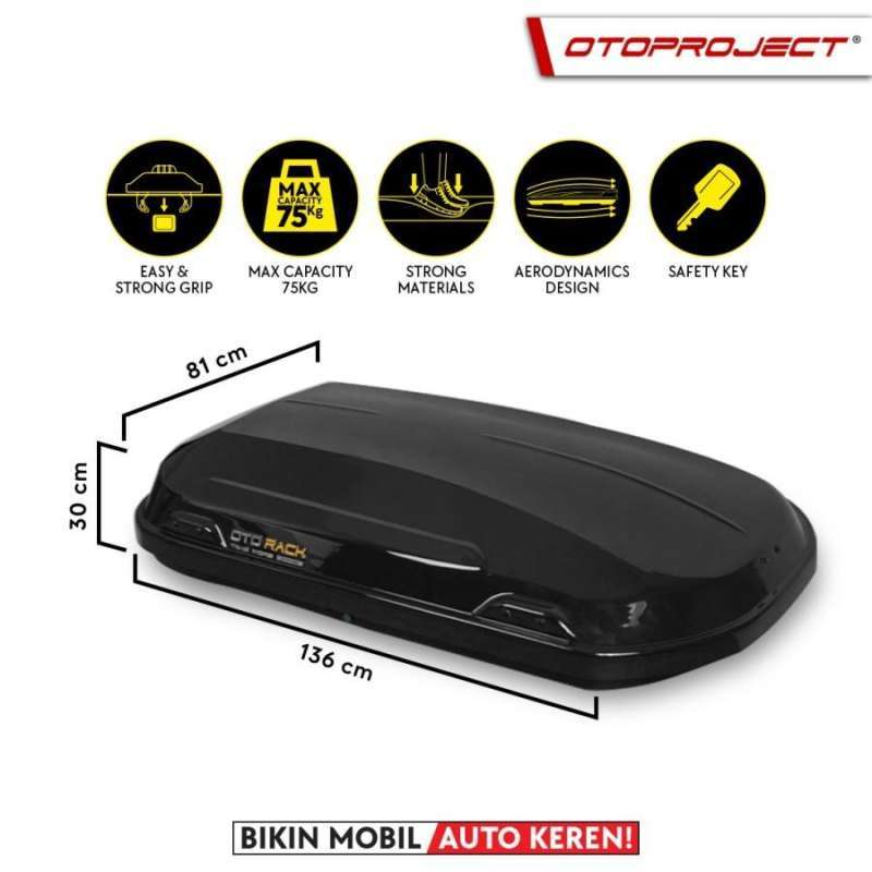 Jual Roof Box Roofbox Bagasi atas OTORACK model ESCAPE 320L di Seller ...