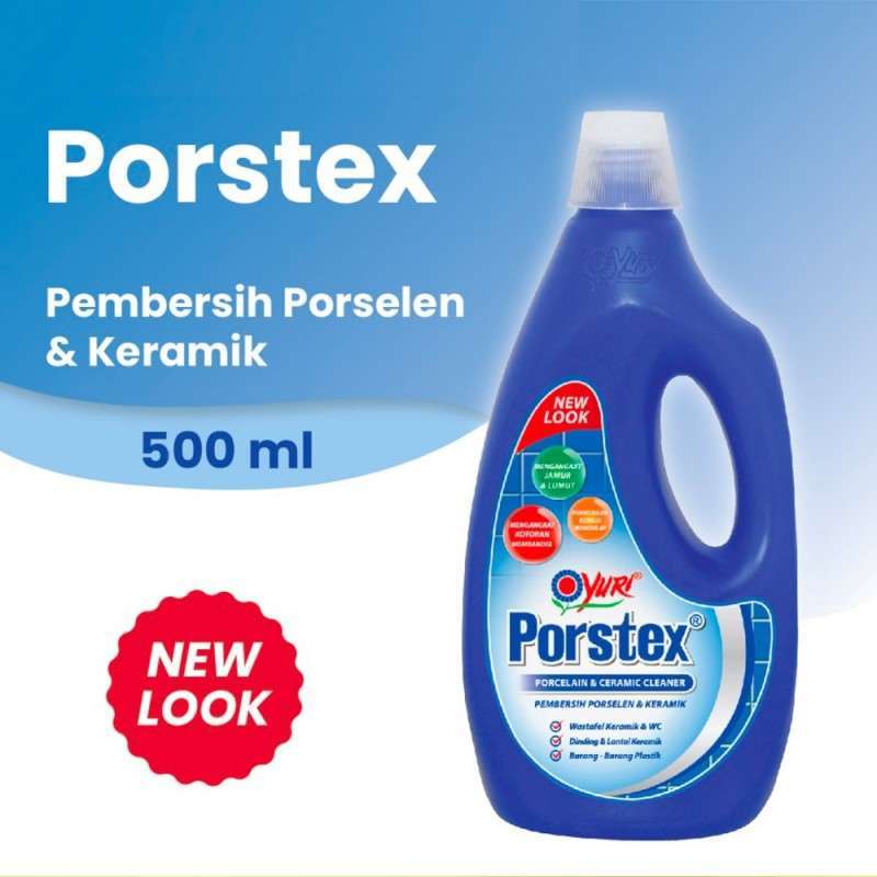Jual Yuri Porstex Pembersih Kamar Mandi Porselen Dan Keramik - 500 Ml ...
