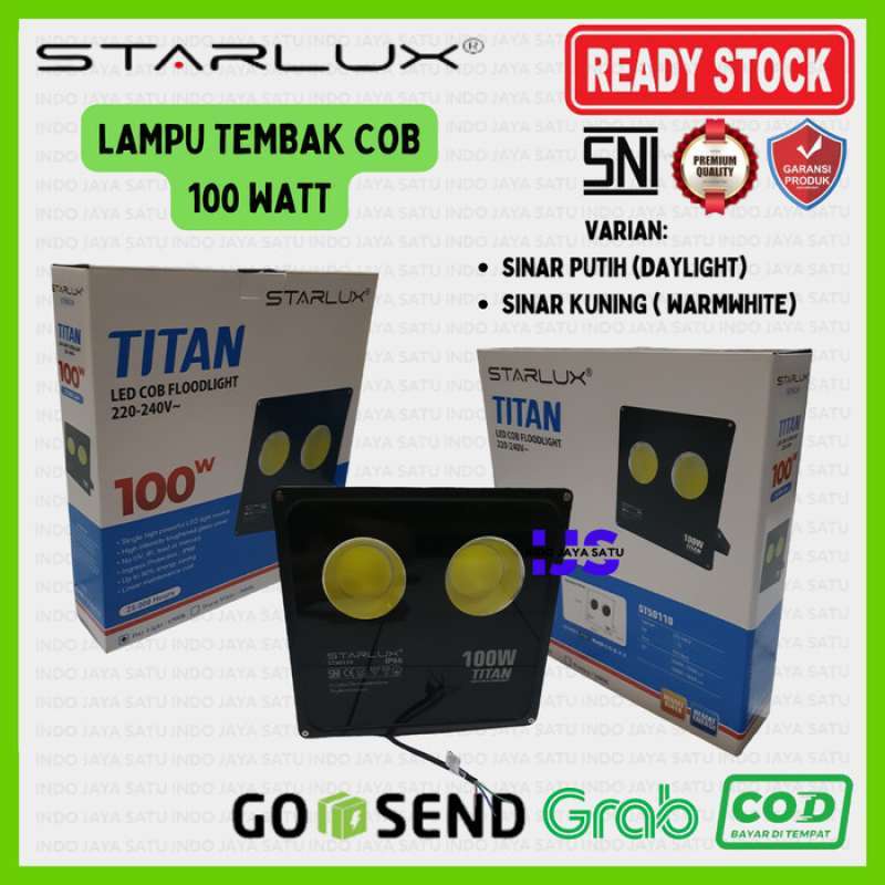 Promo Starlux lampu tembak COB 100W lampu sorot 100 watt flood light Diskon 23% di Seller Surota ...