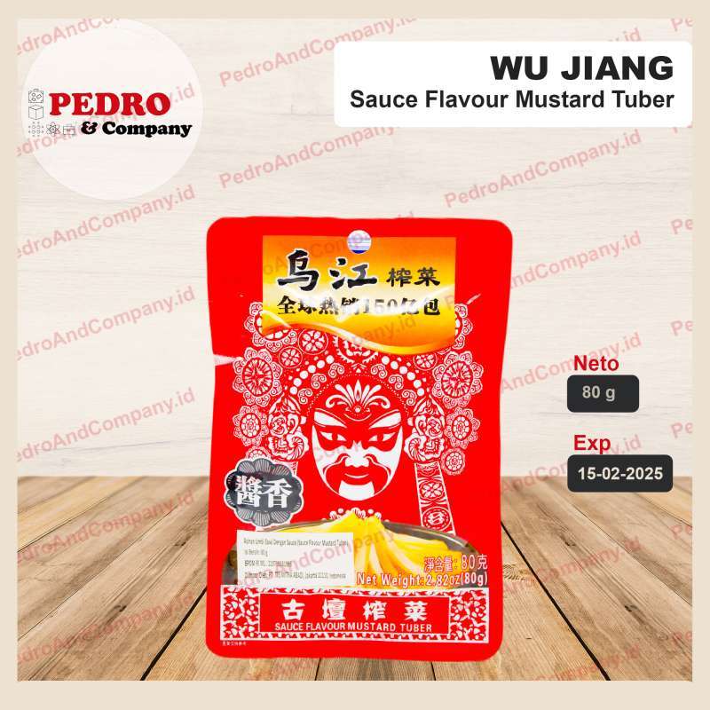 Jual Wu Jiang topeng Sauce flavor Mustard Tuber 80 gram asinan umbi sawi di Seller ...