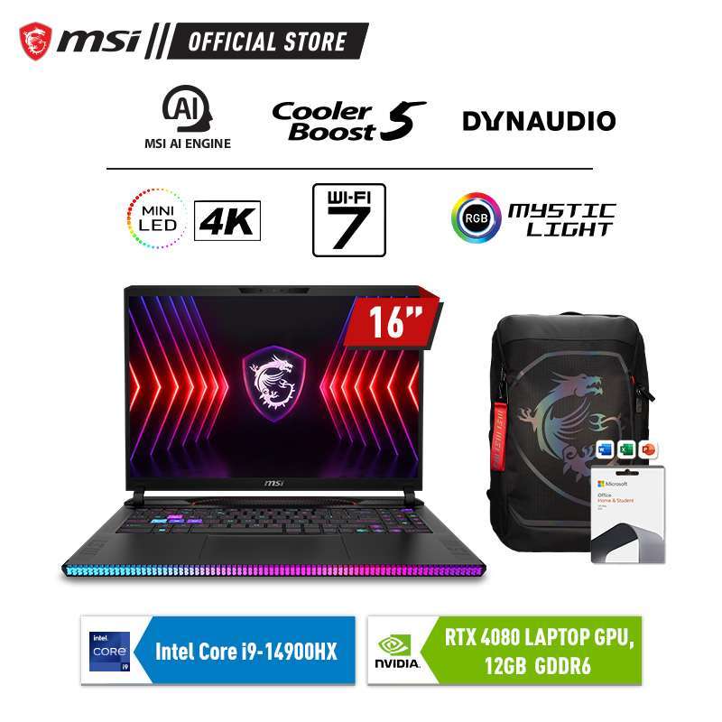 Promo Msi Raider Ge68 Hx 14vhg 412id I9-14900hx Rtx 4080 16 16:10 Uhd+ ...
