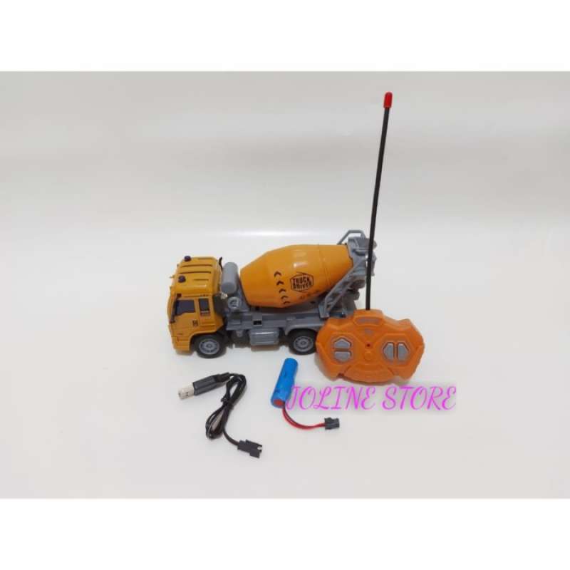 Promo Mainan Remote Control Truk Molen Scale 1:30 Charge Lampu Nyala ...
