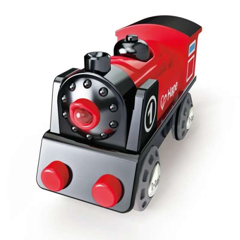 Promo Hape Railway Battery Powered Engine No. 1 | Wooden Train Set ...