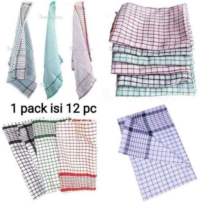 Promo Lap Dapur / Serbet Dapur Serbaguna Murah 1pack Isi 12pcs Diskon ...