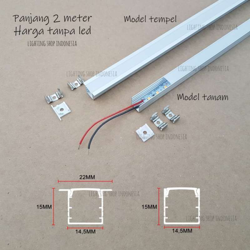 Promo KAP LAMPU BATANGAN 2METER LAMPU DINDING PLAFON MODEL TANAM TEMPEL ...