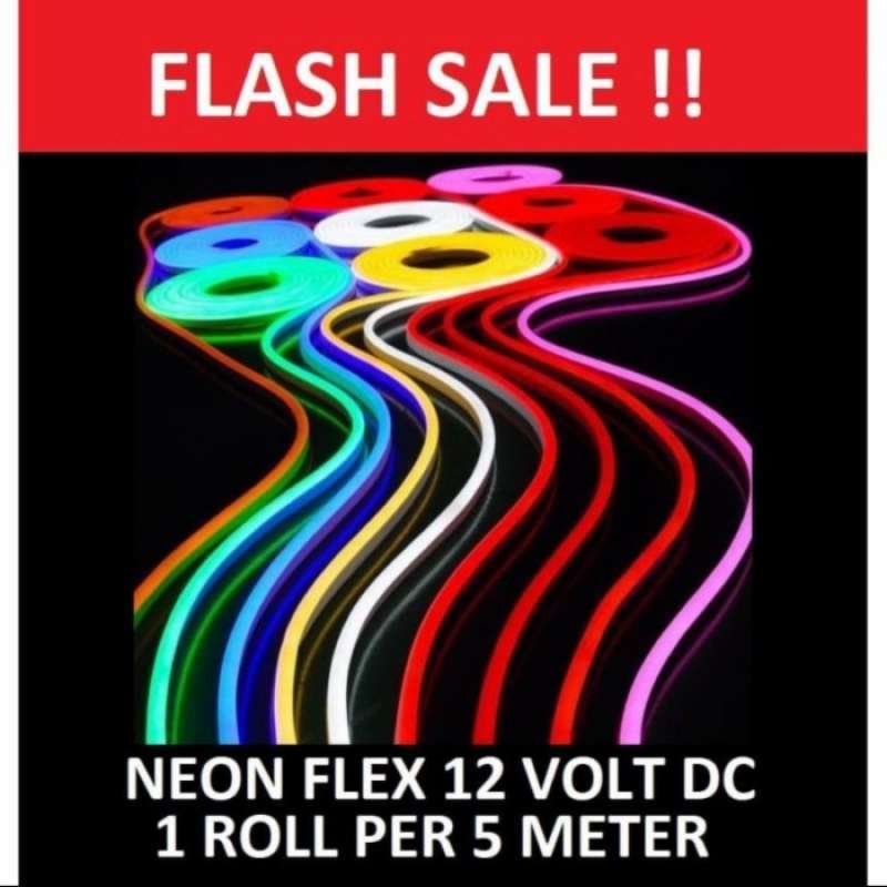 Promo Lampu Led Neon Flex Neon Sign Paket 5m 5meter Led Selang Neon ...