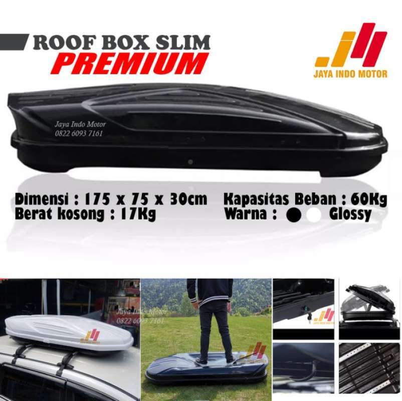 Jual Roof Box Roofbox bagasi atas mobil Glossy slim model kanaka an ...
