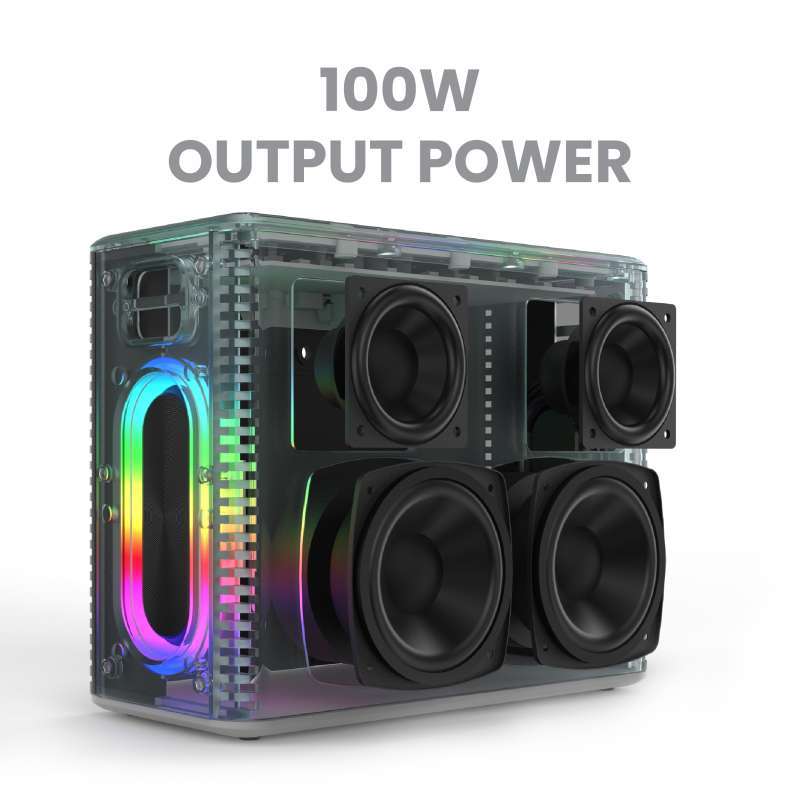 Promo Music Box Portable Bluetooth Speaker 100w Karaoke Support Rgb ...