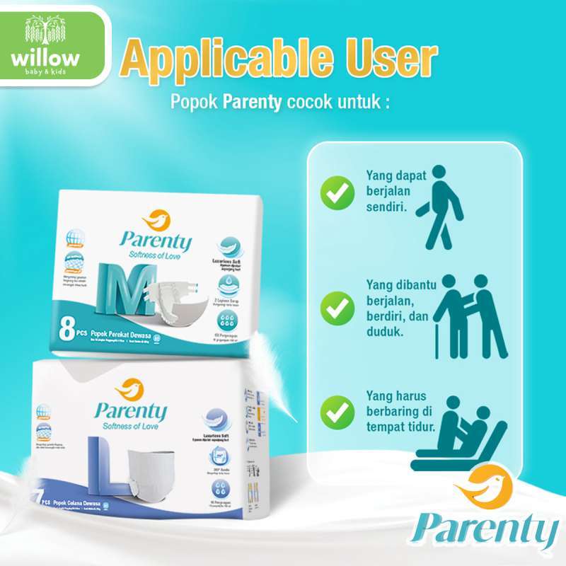 Jual Diaper Dewasa - Parenty Adult Diapers Soft - L7 Di Seller Willow ...