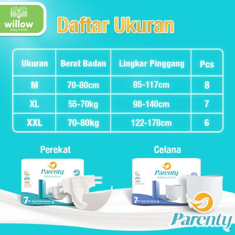 Promo Diaper Dewasa - Parenty Adult Diapers Soft - Xl6 Diskon 1% Di ...