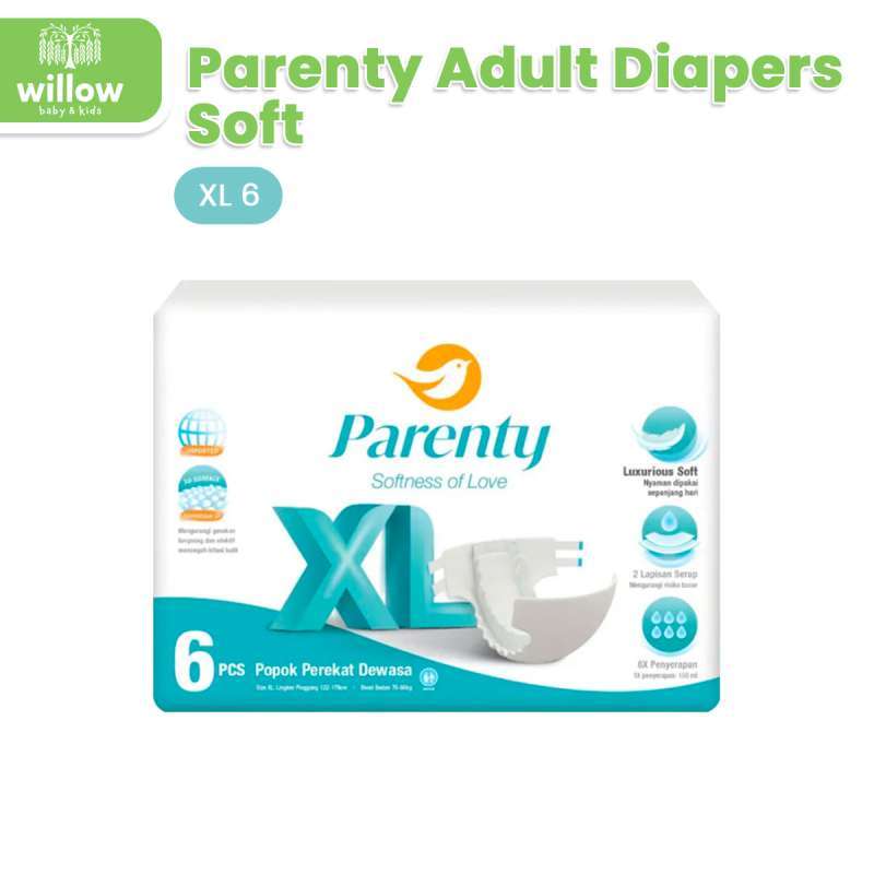 Promo Diaper Dewasa - Parenty Adult Diapers Soft - Xl6 Diskon 1% Di ...