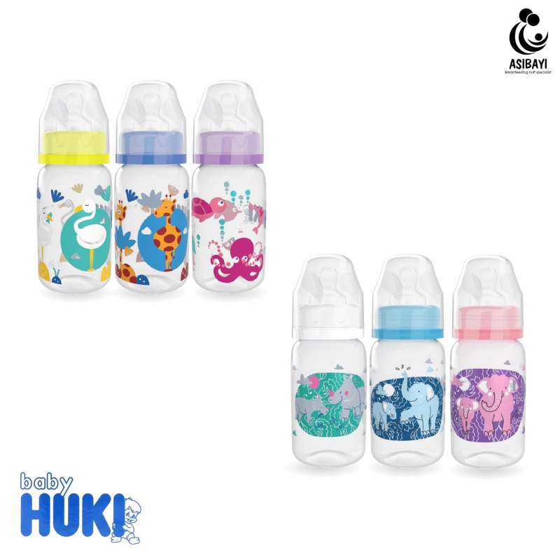 Jual Huki 120ml Botol Susu Baby Bottle Orthodontic Nipple BPA Free di ...
