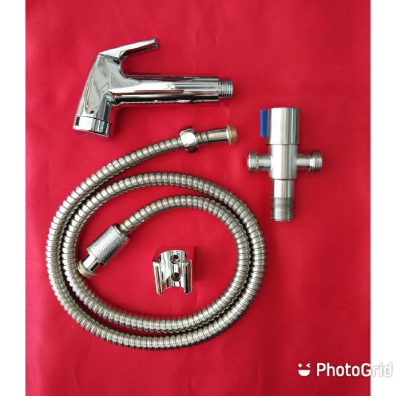Promo Jet spray toilet kamar mandi stop kran T stainless Diskon 23% di ...