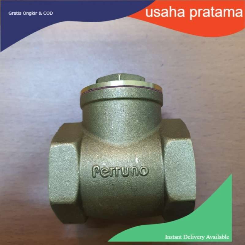 Promo Check Valve Kuningan 11/2 inch / swing check valve Diskon 23% di ...
