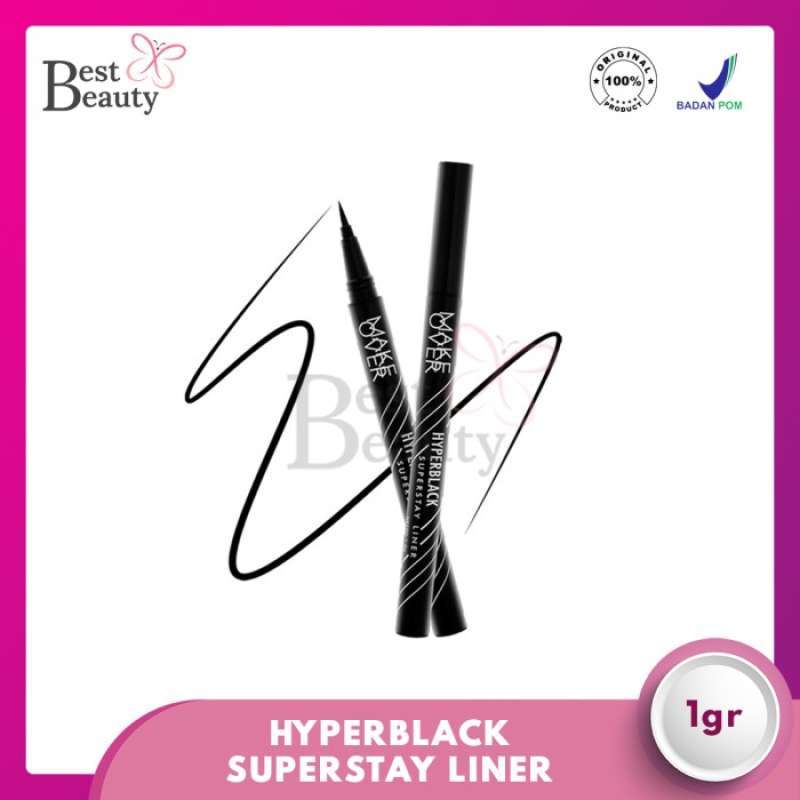 Promo Make Over Hyper Black Superstay Liner | Makeover Super Stay Eye ...