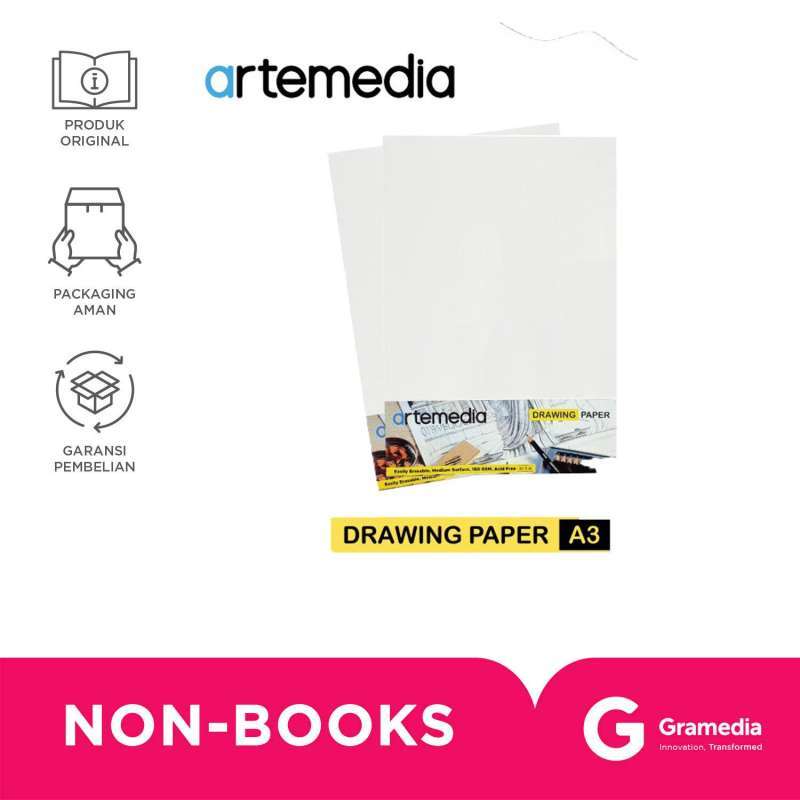 Jual Artemedia A3 Drawing Paper 150Gsm 6Sh di Seller Gramedia Official ...