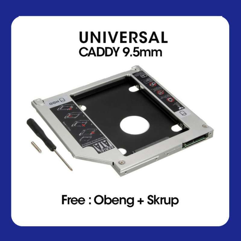 Promo Freebies - Caddy Ssd Hdd 2.5 Slim 9.5mm Sata To Sata Dvd Slot ...