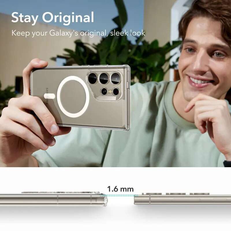 Jual Esr Case Classic Hybrid MagSafe Samsung S24 Ultra - S24 Ultra Clear Black Di Seller Ethan ...