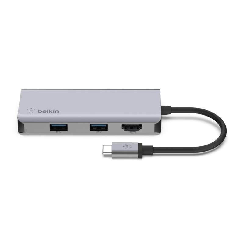 Jual Belkin Avc007btsgy Connect Usb-c 5-in-1 Multiport Adapter Hub Di ...