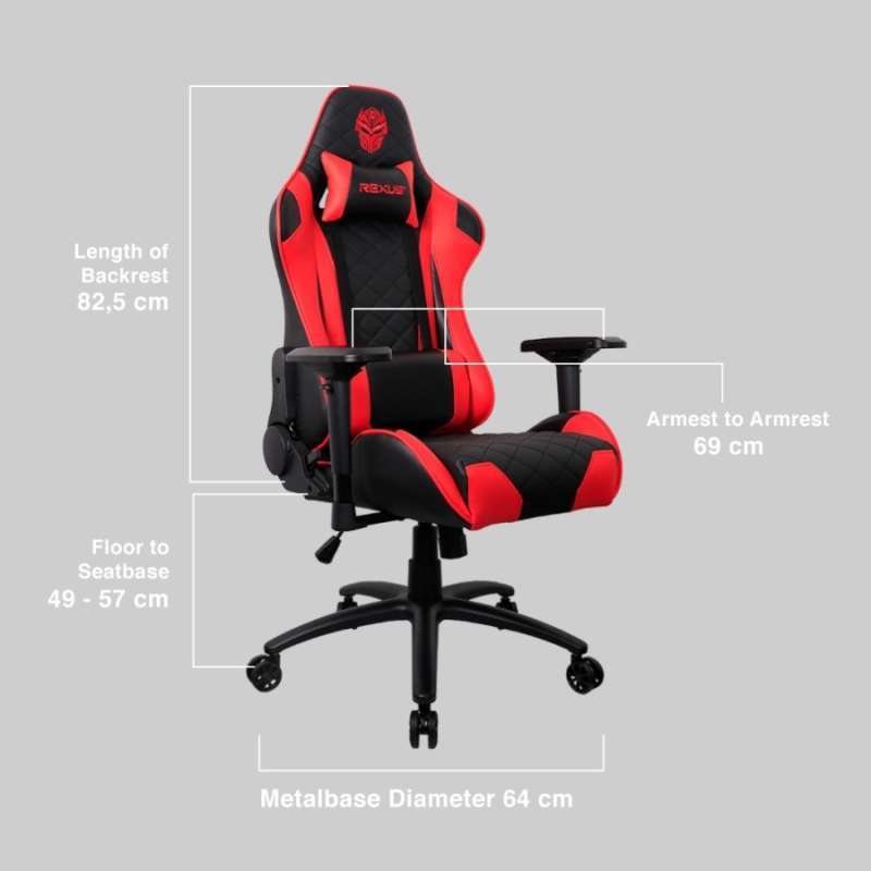 Jual Gaming Chair Rexus Kursi RGC 101 - Red di Seller KomputerMedan ...