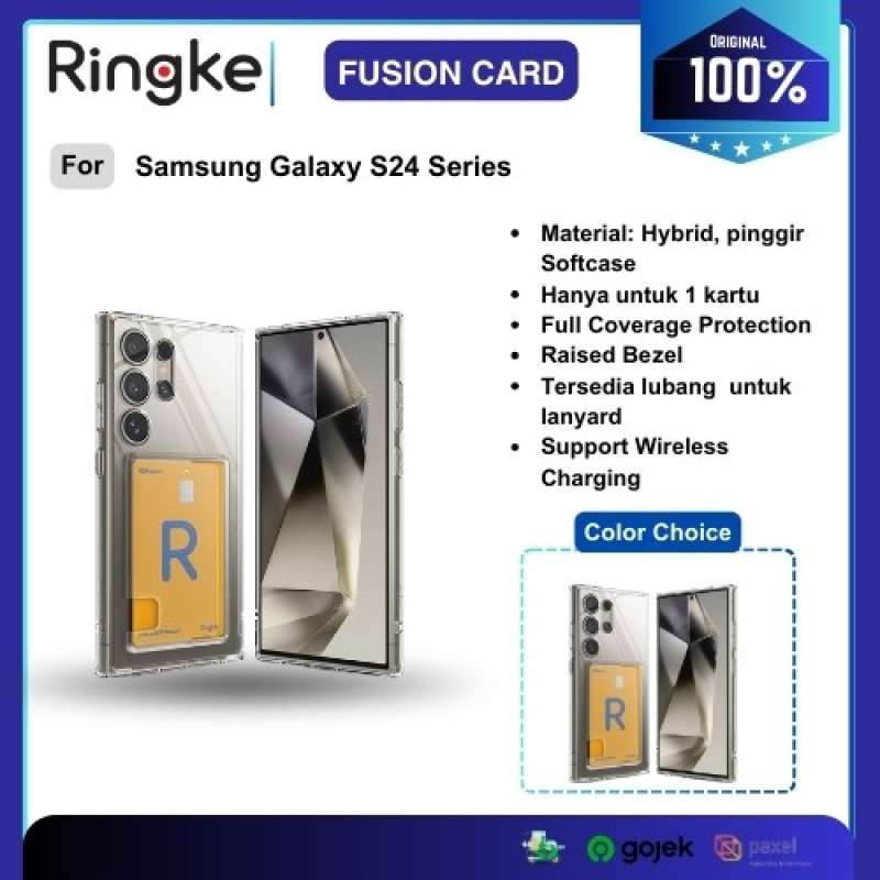 Promo Case Samsung Galaxy S24 Ultra Plus Ringke Fusion Card S24 Plus