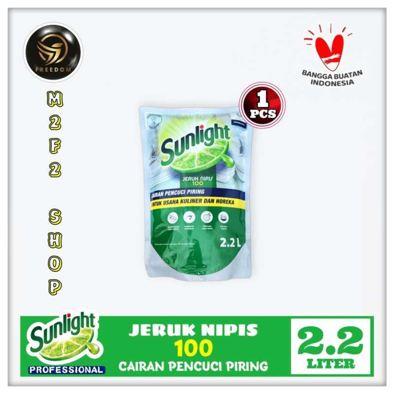 Promo Sunlight Professional Sabun Cuci Piring Cair Jeruk Nipis - 2,2 L | 2200 ml (Kemasan Satuan ...