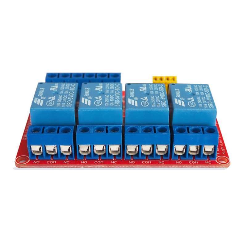 Jual 4 Channel Relay With Optocoupler Module Board Shield High Low Level Trigger 5v 12v 24v Di ...