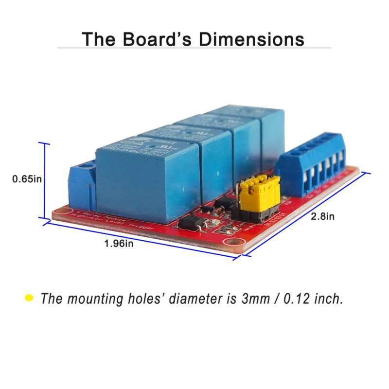 Jual 4 Channel Relay With Optocoupler Module Board Shield High Low ...