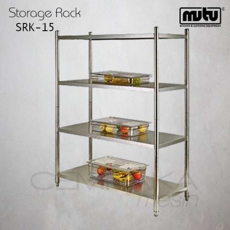 Promo Rak Stainless Steel Tempat Simpan Barang Dapur | Storage Rack SRK ...