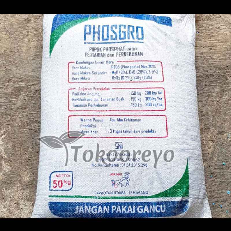 Promo PUPUK PAK TANI PHOSGRO 50 KG KEMASAN PABRIK PHOSPAT VIA GOSEND ...