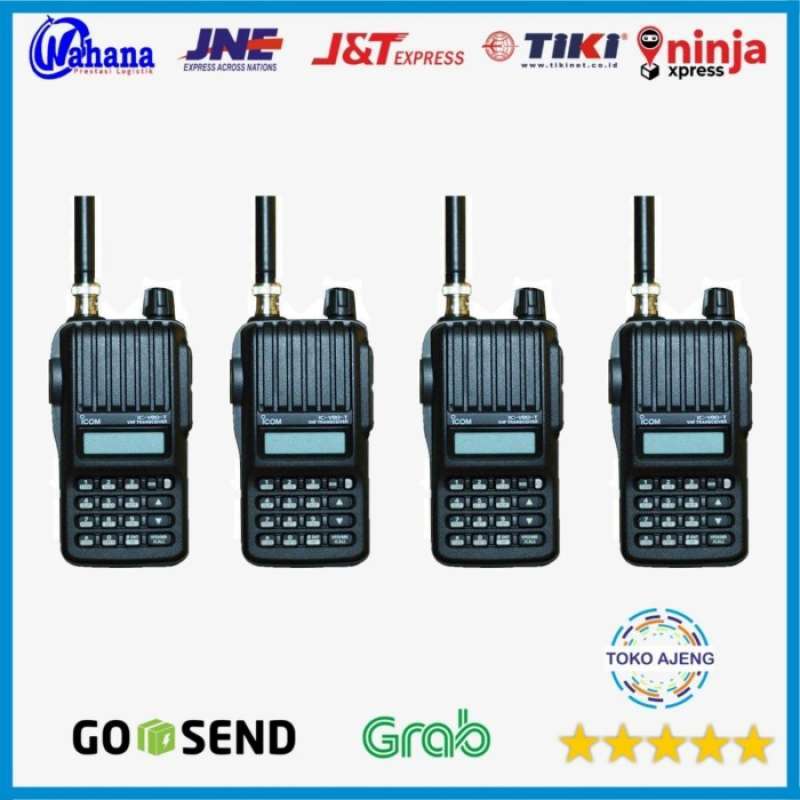 Promo Paket 4 Unit Radio HT Icom V80 IC-V80 VHF Lithium Handy Talky ...
