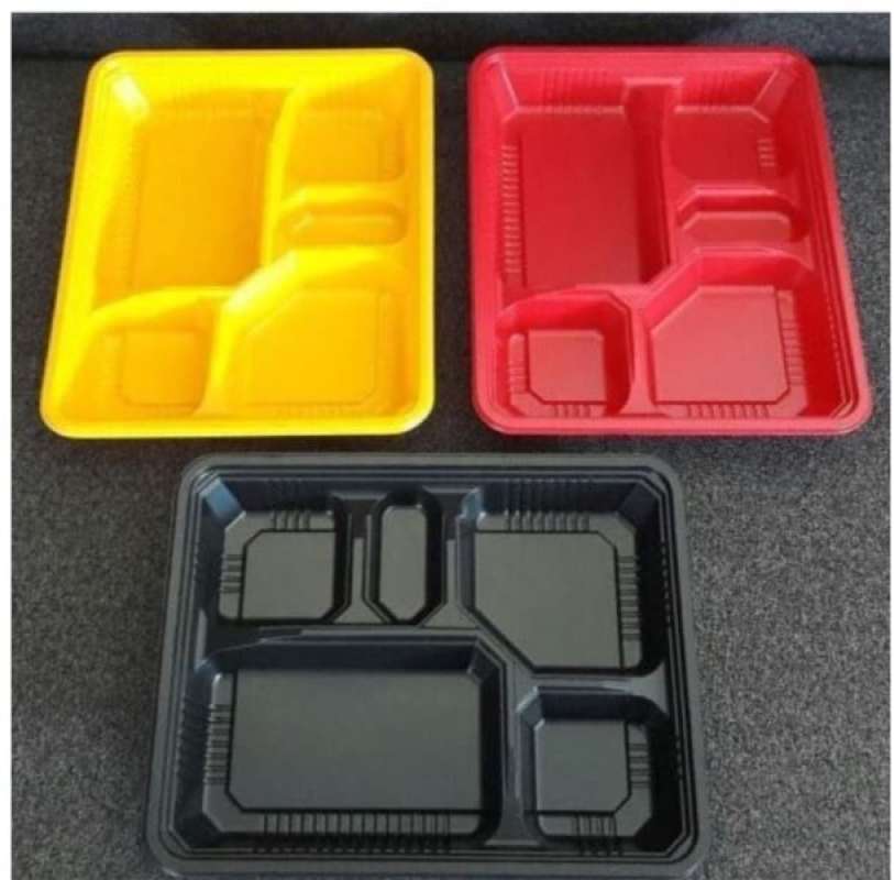 Promo Promo Mika Tray Bento Besar Sekat 5 Lunch Box Tempat Makanan 5 ...