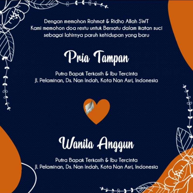 Jual Undangan Digital Pernikahan Terbaru Model Video Kode Dh-002 Askraft Di Seller Askraft ...