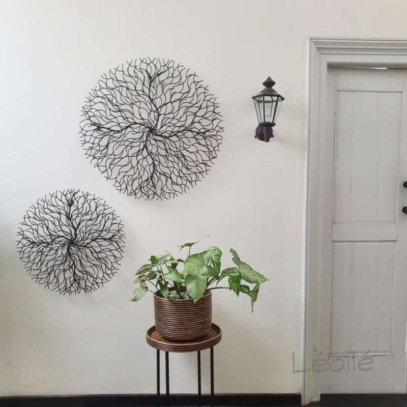 Jual Hiasan Dinding Besi Akar Diameter 60cm cocok Interior Minimalis di ...