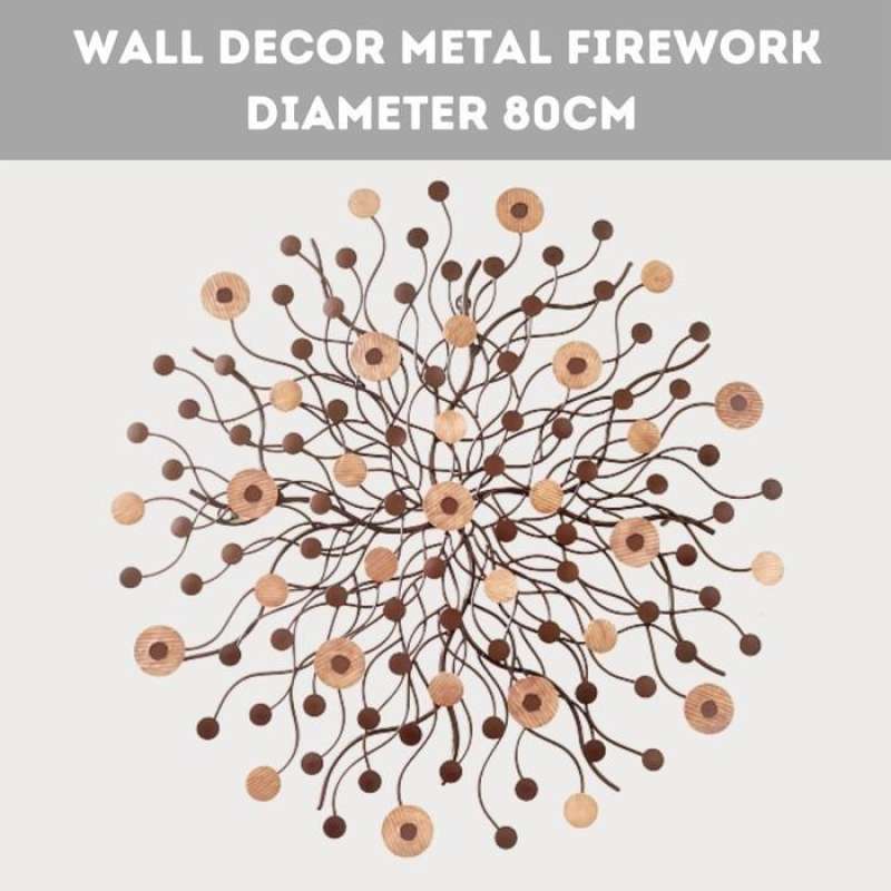 Jual Hiasan dinding besi kombinasi cooper diamtr 80cm (KDJYL80) di ...