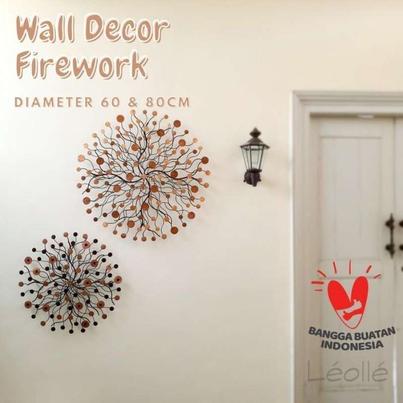 Jual Hiasan dinding besi kombinasi cooper diamtr 80cm (KDJYL80) di ...