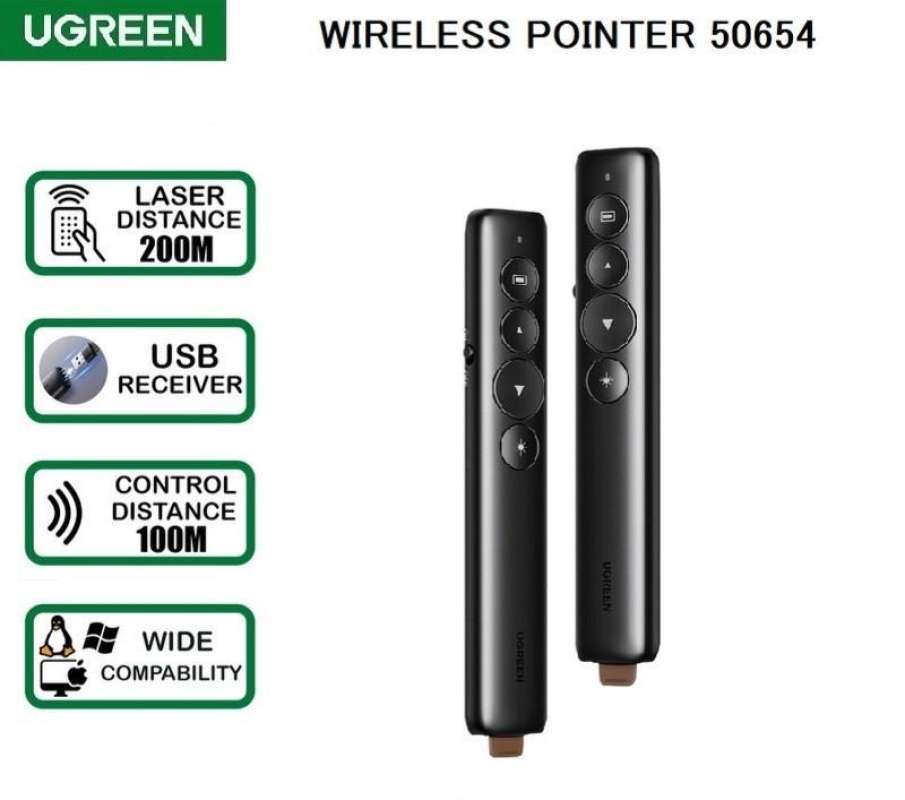 Jual ugreen laser pointer remote control persentasi wireless 2.4ghz ...