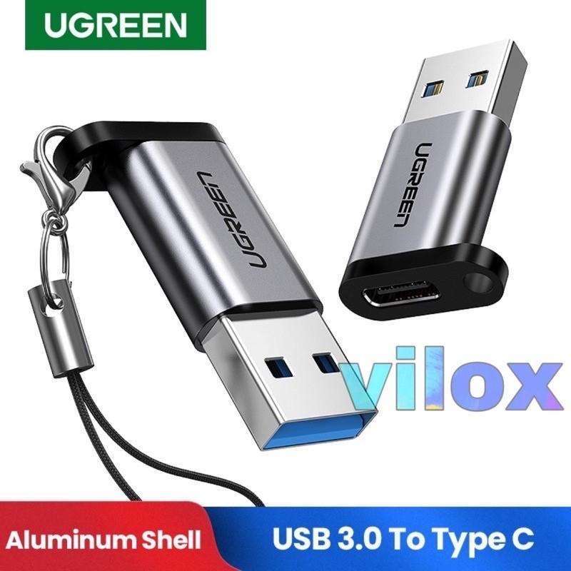 Jual ugreen mini type c female to usb A male adapter converter 5A max ...
