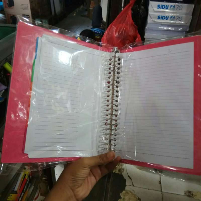 Jual Binder note / map loose leaf A5 Inter-X warna acak atau sesuai ...