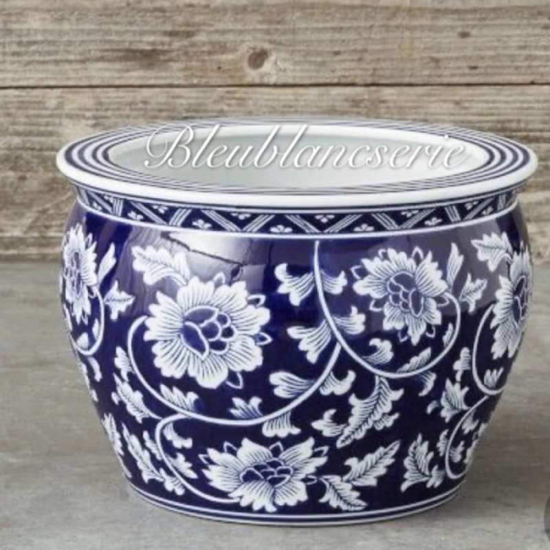 Promo Pot Tanaman Keramik Biru Diskon 33% Di Seller Hendrijaya ...