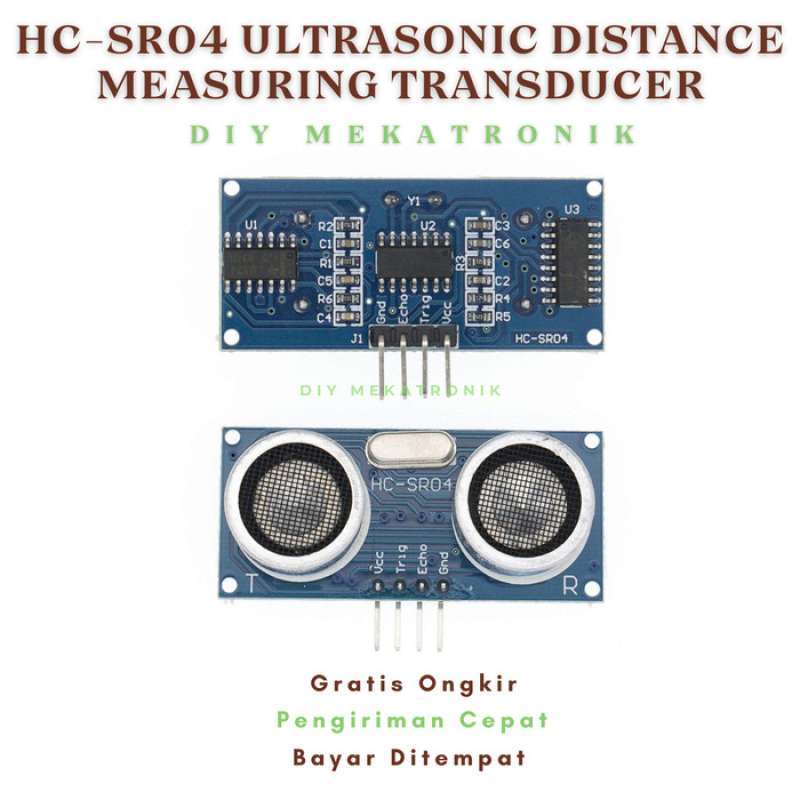 Promo Hc-sr04 Hc Sr04 Sensor Ultrasonik Pengukur Jarak Distance For Arduino Diskon 3% Di Seller ...