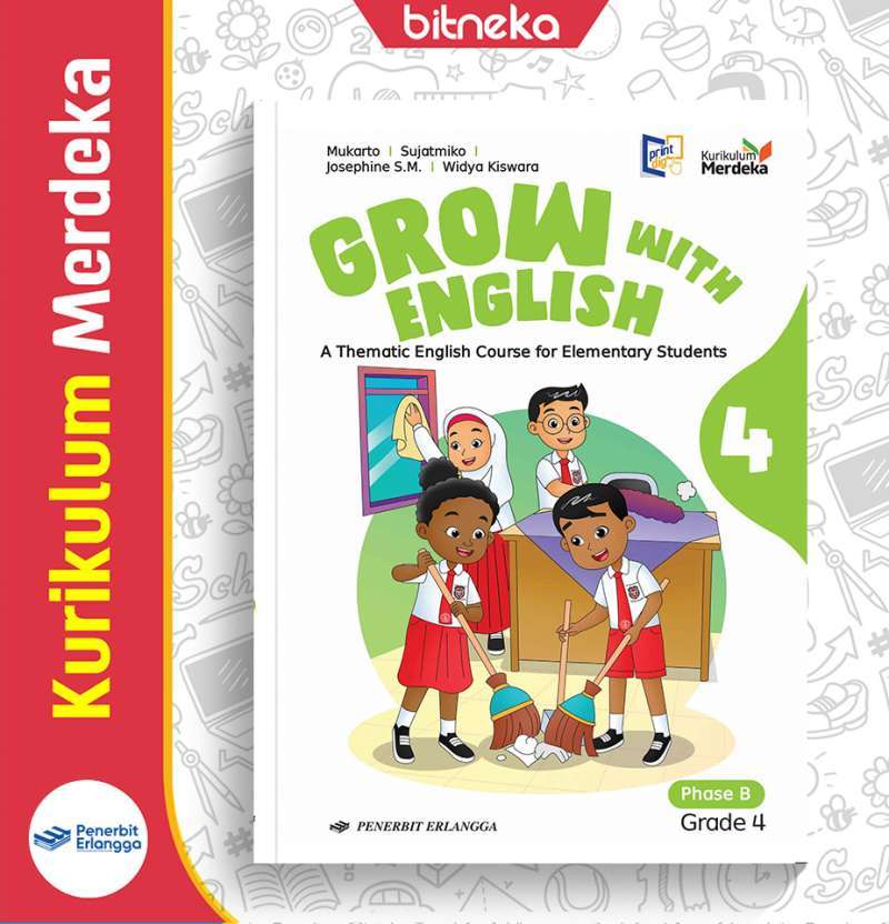 Promo Buku Bahasa Inggris : Grow With English Jilid 4 Sd/mi Kelas 4 - Mukarto, Dkk. K-merdeka ...