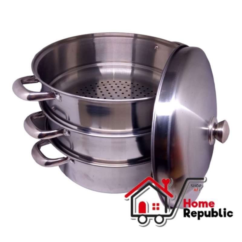 Promo Terbaik Golden Fish Steamer 36cm Panci Steamer Jumbo 3susun ...