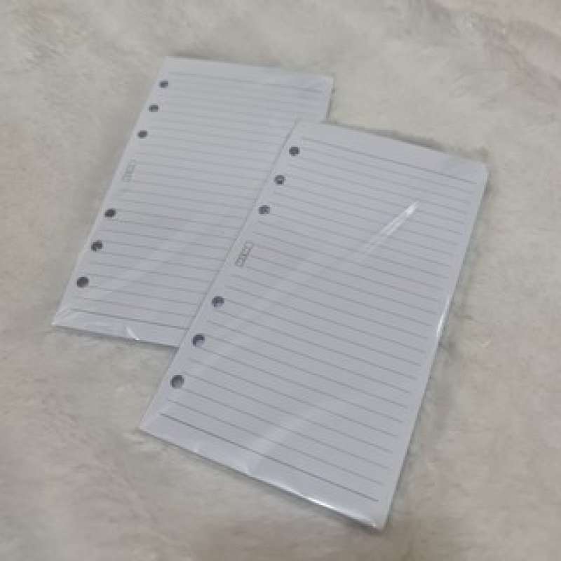 Jual KERTAS BINDER LOOSE LEAF GARIS UKURAN A6 ISI 50 LEMBAR di Seller Grand Pasaraya ...