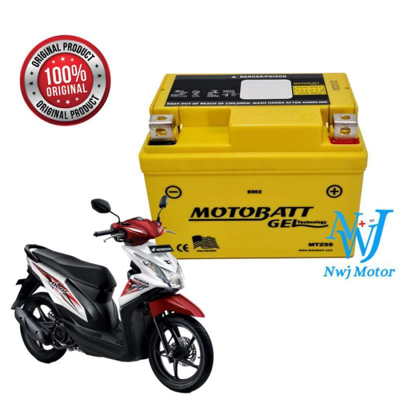 Promo Aki Motor Honda Beat Karbu Mottobatt MTZ5S GARANSI Diskon 3% di Seller SNJ Sentra Group ...