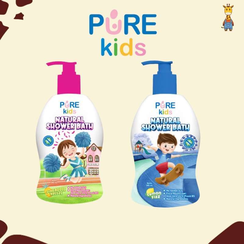 Jual Pure Kids Natural Shower Bath 300ml - Sabun Mandi Anak - Sabun ...