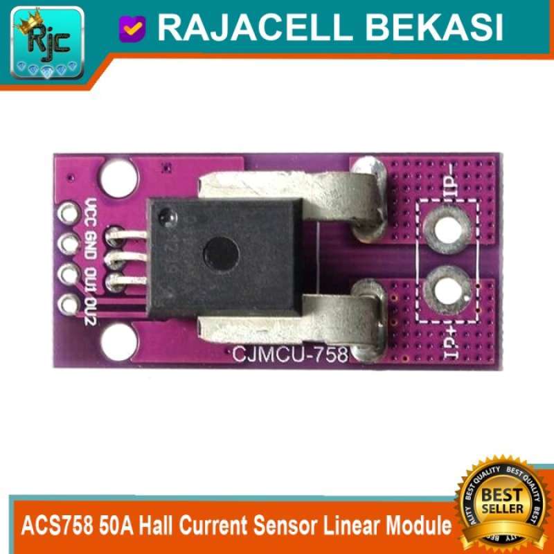 Promo Acs758 50a Hall Current Sensor Acs758lcb-050b-pff-t Linear Module ...