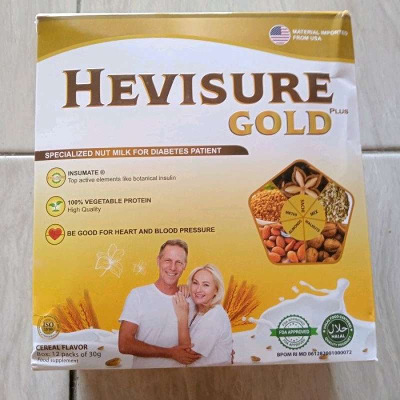 Jual Hevisure Gold Milk Susu Obat Diabetes & Kencing Manis Pankreas ...
