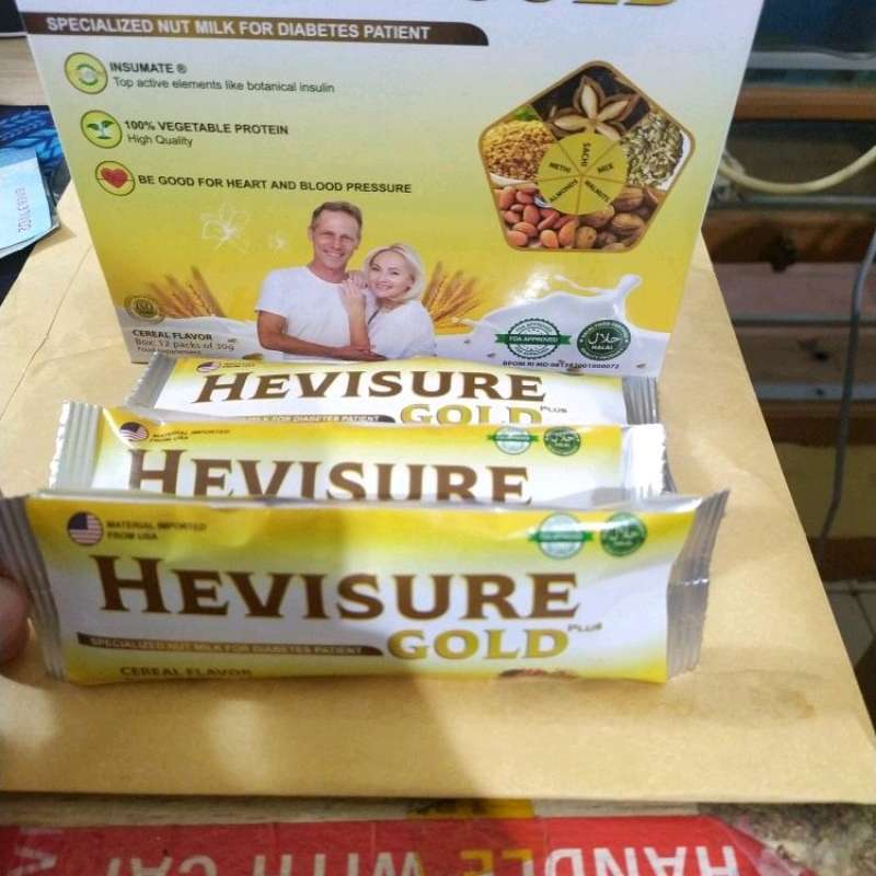 Jual Hevisure Gold Milk Susu Obat Diabetes & Kencing Manis Pankreas ...